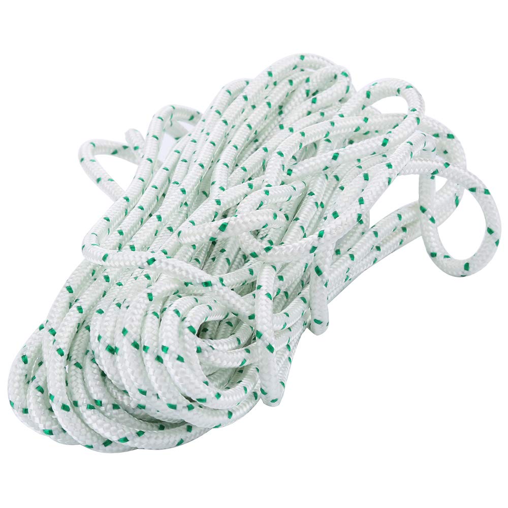 Mannial Recoil Starter Rope 12-Meter, Diameter: 4.0mm, Pull Cord for Sears Craftsman Poulan Lawn Mower Chainsaw Trimmer Edger Brush Cutter Engine Parts