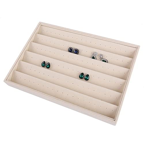 ZZYINH AN207 Flannel Jewelry Box Earrings Necklace Display Disc Multi-Function Jewelry Box Small Jewelry (Color : Stud Ear Box)
