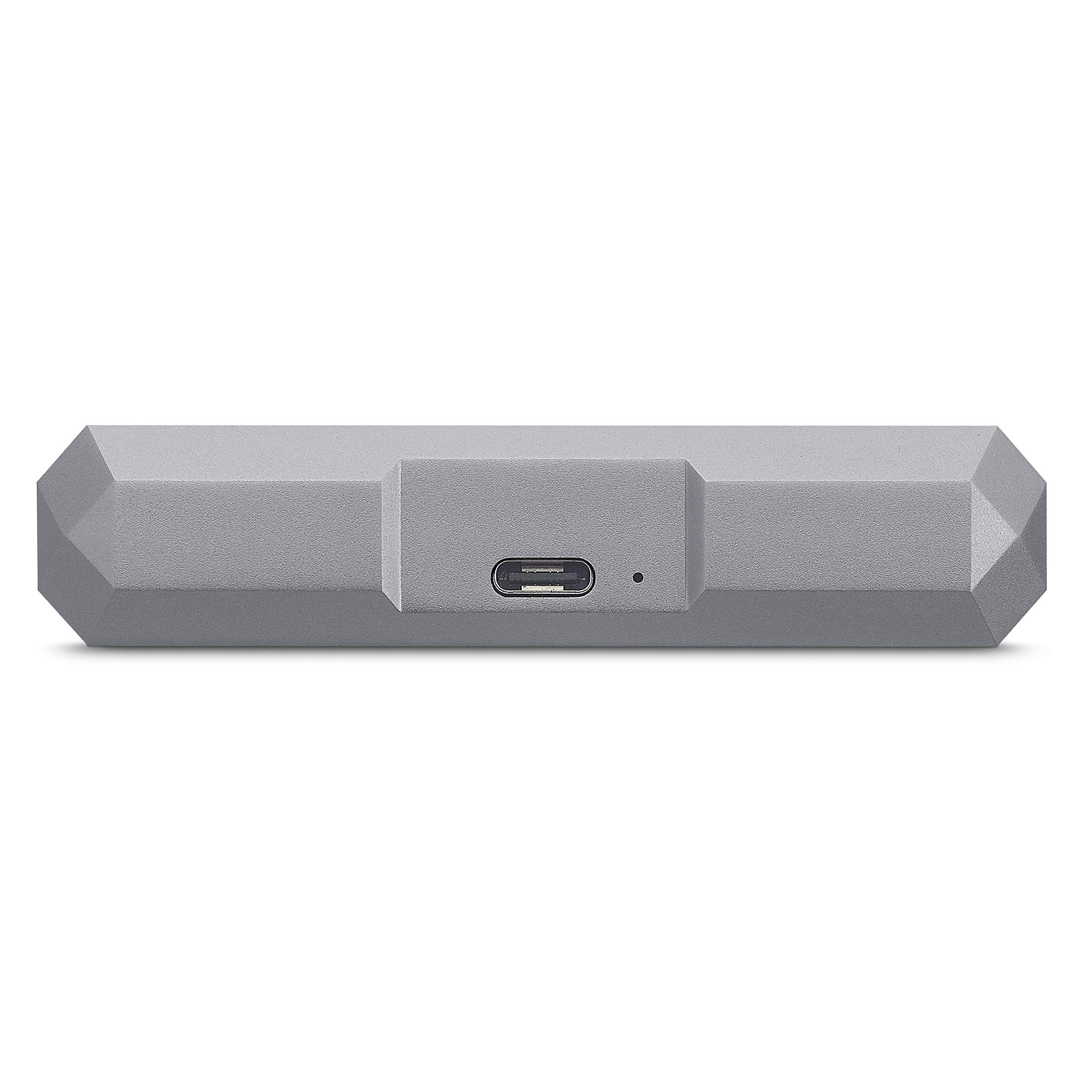LaCie Mobile Drive 4TB External Hard Drive Portable HDD - Space Gray USB-C USB 3.0, for Mac and PC Desktop (STHG4000402) (Renewed)