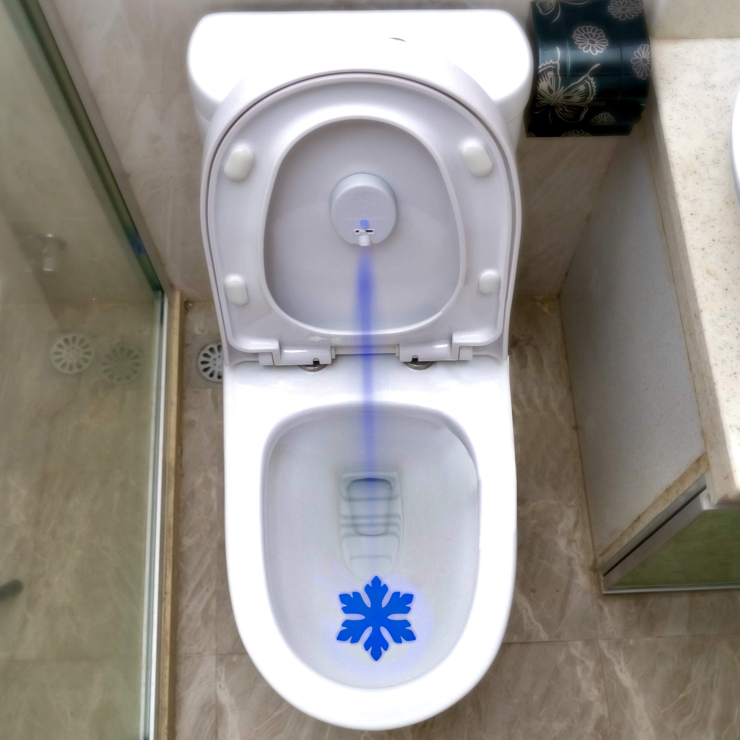 JOSHMAR Boy Potty Training Target Sensor Light - Easy Fast and Fun Learning. Perfect Toddler Potty Training with 6 Toilet Stickers as Gift for Children - Son, Nephews and Grandchildren. for All Ages.