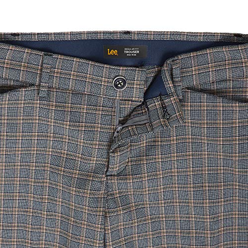 Lee Women's Ultra Lux Comfort with Flex Motion Trouser Pant Sky Captain Check 12