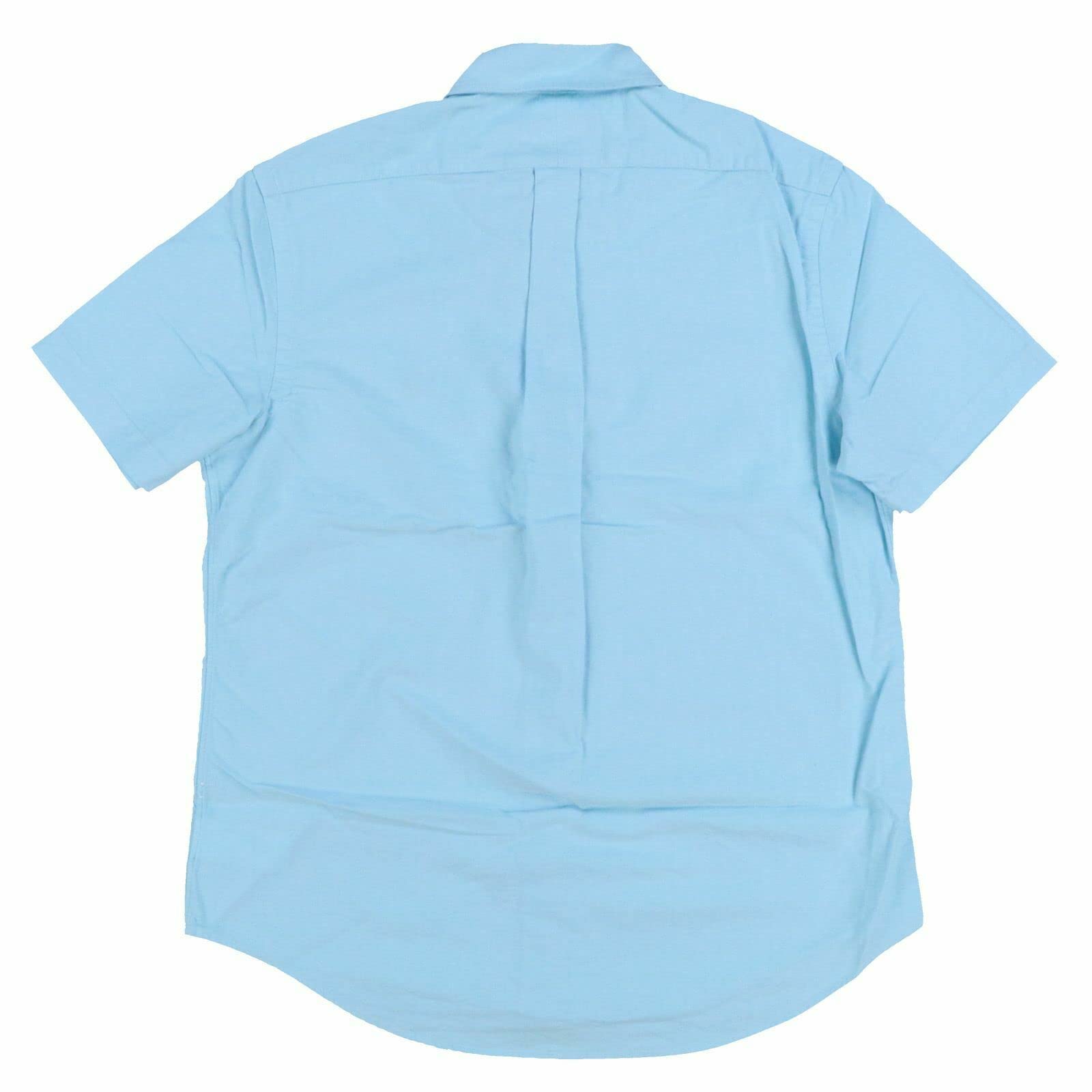POLO RALPH LAUREN Mens Short Sleeve Oxford Shirt (Agean Blue, M)