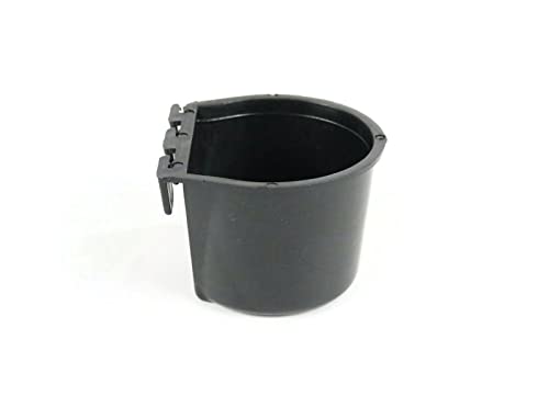 The ROP Shop | (Pack of 2) Black Cage Cups for Chickens, Dogs, Pheasants, Rabbits Feed & Water