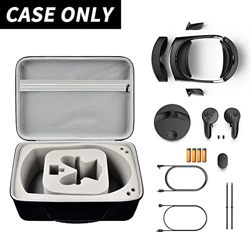 Travel Case Compatible with Meta Quest 2/ Oculus Quest Pro VR Headset and Touch Controllers - Portable Carrying Bag for Charging Dock, VR Earphone and Accessory Storage - Box Only