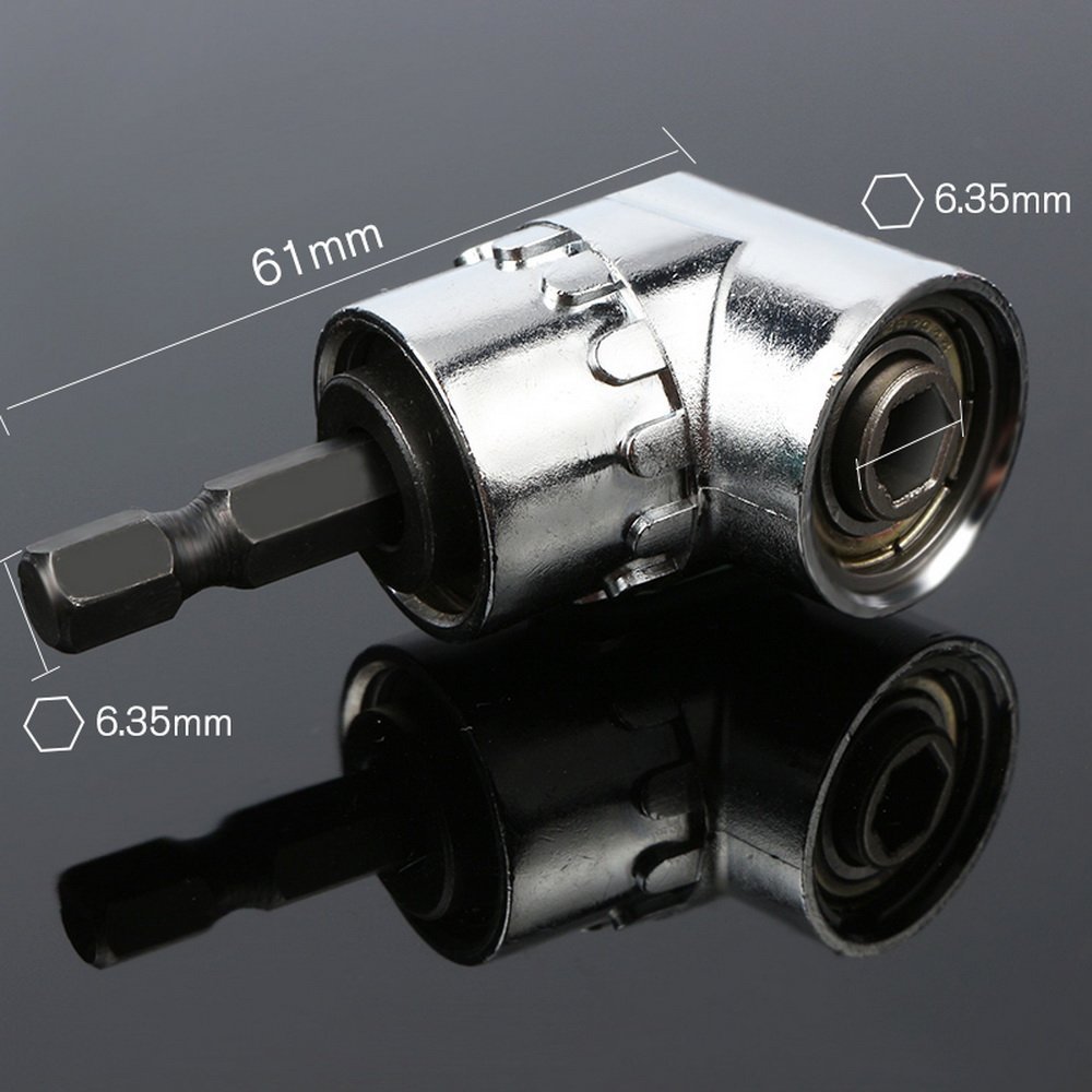 Tools Impact Socket Adapter Set 3pcs Joint Socket 1/4 3/8 1/2 In Hand Power Wrench Ratchet Drill Adapter/Extension Set Turns Power Drill Into High Speed Nut Driver with Right Angle Drill Adaptor
