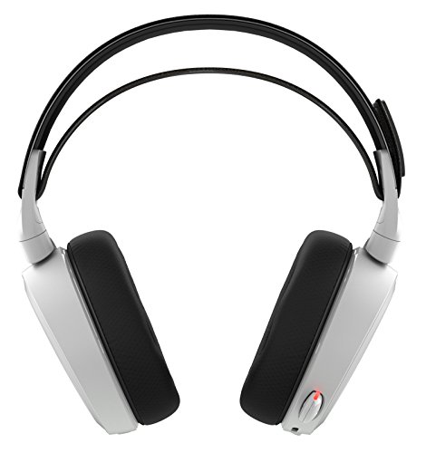 SteelSeries Arctis 7 Legacy Edition, Lag-Free Wireless Gaming Headset, DTS 7.1 Surround for PC, PC/Mac/Playstation 4/Mobile/VR - White