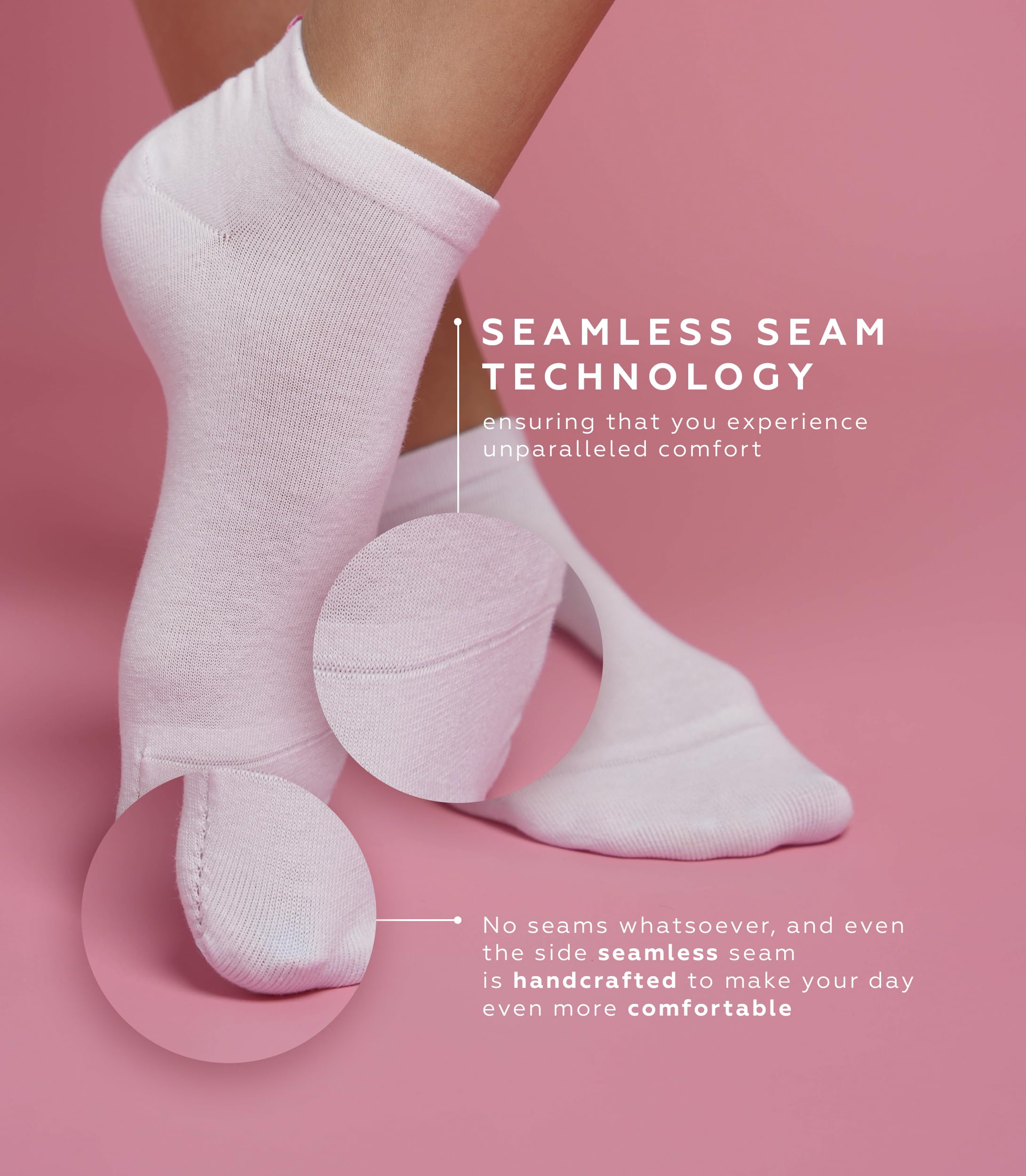 NOPS Cotton Ankle Socks – Low Cut Socks Short Athletic Casual Socks - Women-Men Unisex with DISTINCTIVE TAG (GB-M)