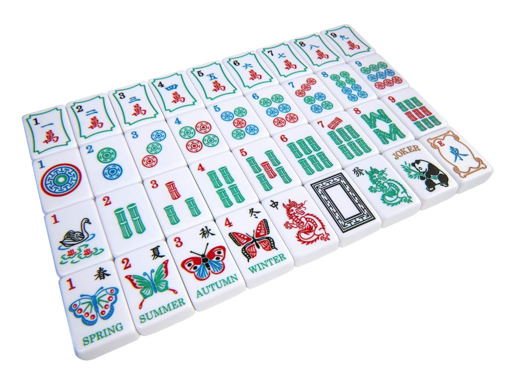Linda Li New! - American Mahjong Set The Artisan Collection: Butterfly Series β in Black Poppy Soft Bag