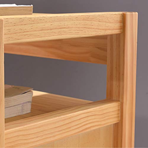 ZHAOLEI Bedside Table Solid Wood Simple Bedroom Bedside Cabinet ,Small Mini Storage Cabinet Multifunctional Locker