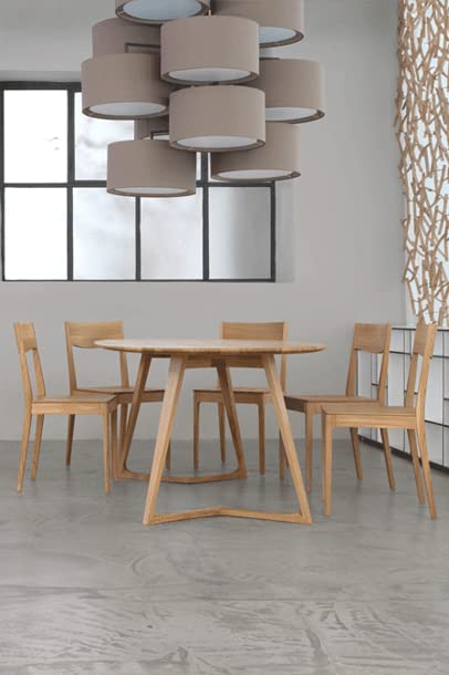River 'Oval' Table. All solid Hardwood. Highest quality on Amazon.