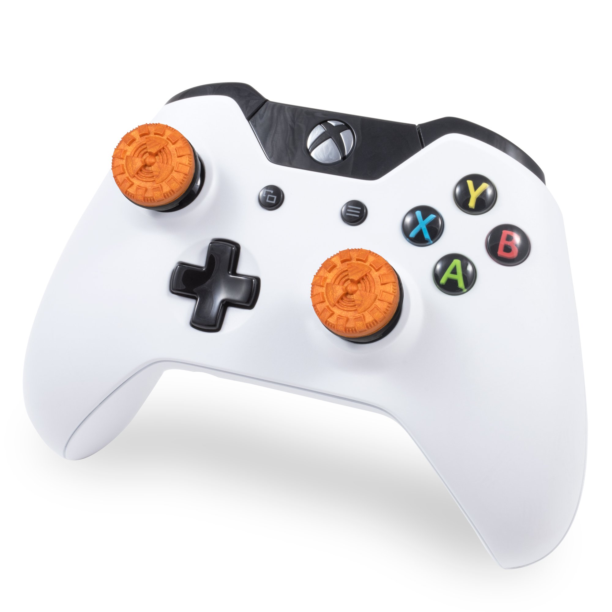KontrolFreek Atomic for Xbox One and Xbox Series X Controller | Performance Thumbsticks | 2 Mid-Rise Convex | Orange