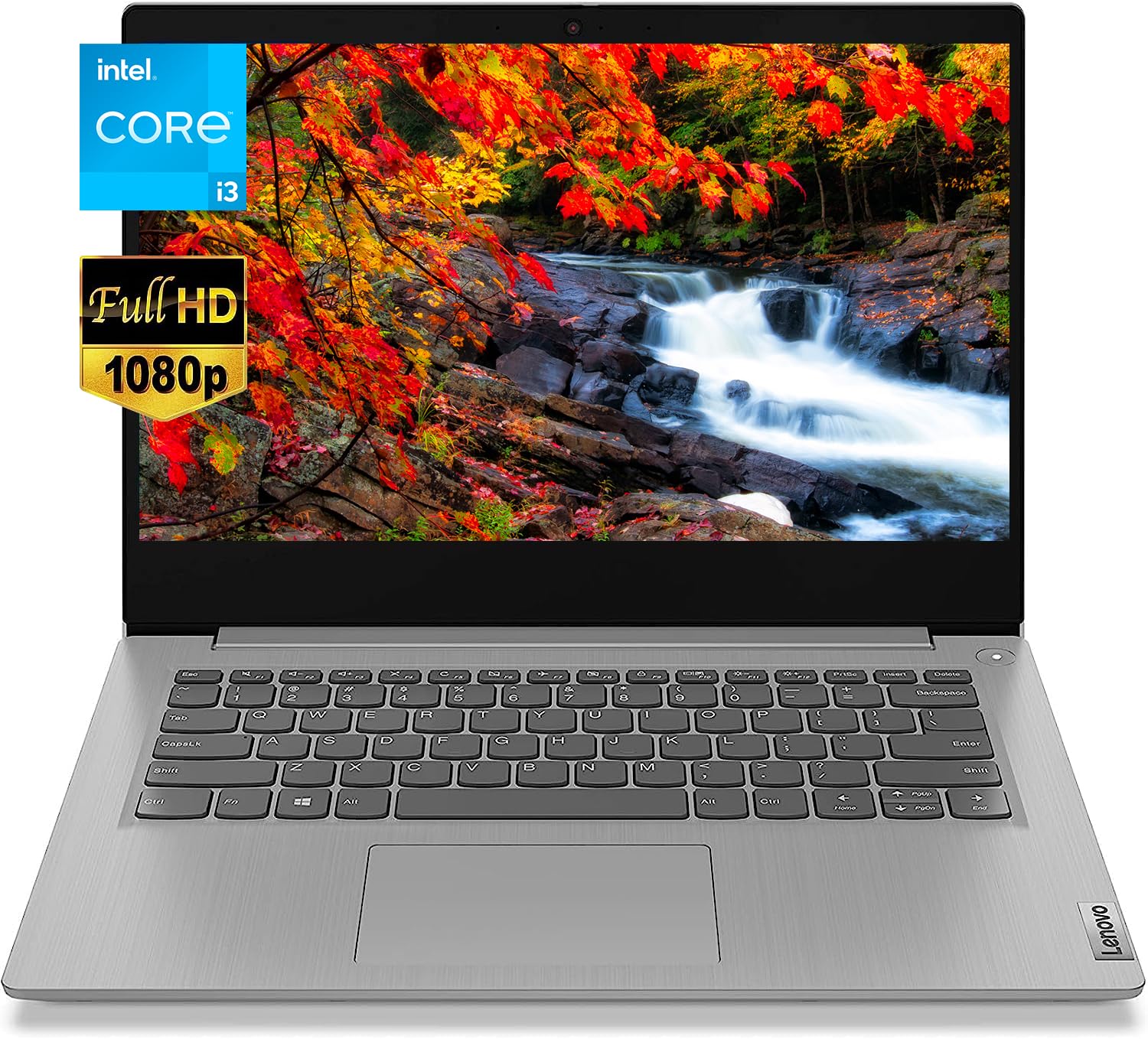 Lenovo 2023 Newest Ideapad 3i Laptop, 14" FHD Display, Intel Core i3-1115G4 Processor, 8GB RAM, 128GB SSD, Intel UHD Graphics, Bluetooth, Webcam, Windows 11 in S Mode, Bundle with JAWFOAL