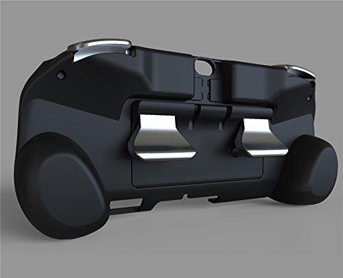 L3 R3 Matte Hand Grip Handle Joypad Stand Case with L2 R2 Trigger Grips Handel Holder Button For PS Vita PSV 1000 (Black)