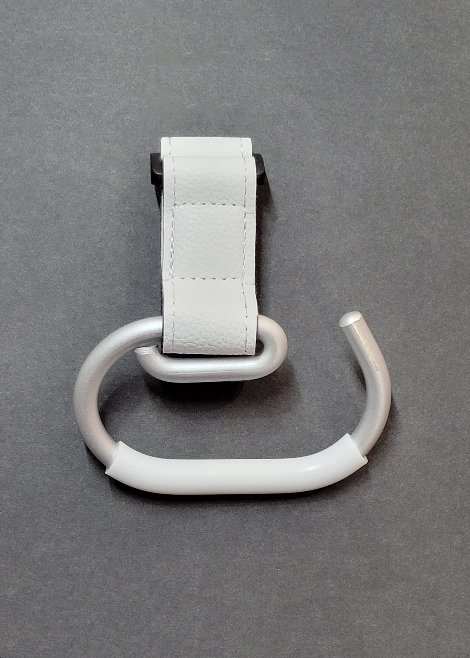 Stroller & Wagon Hook - Accessories - Shopping Hook - Bag Hook - Large Hanger for Purse, Diaper Bag, Backpack (White)