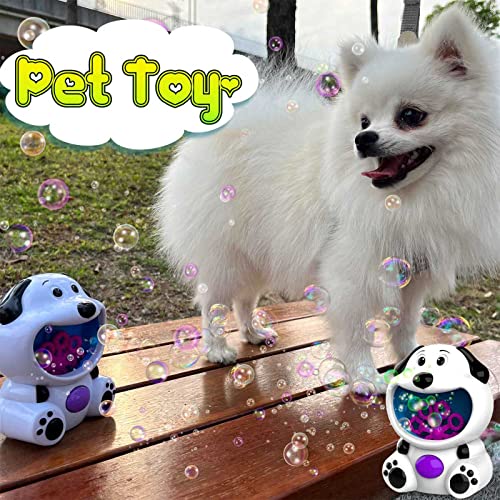 Kid Odyssey Bubble Machine, Dog Bubble Blower with 4 fl oz Bubble Solution Refill, Non-Toxic Bubbles for Kids, Automatic Bubble Machine for Parties, Bubble Toys for Indoor Outdoor