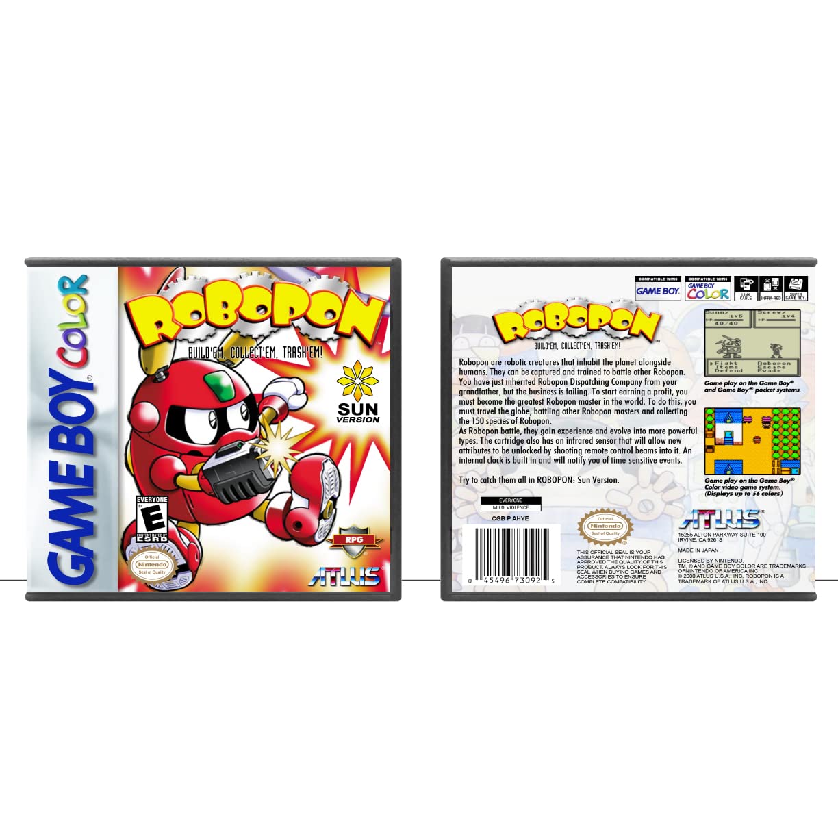Robopon Sun Version | (GBC) Game Boy Color - Game Case Only - No Game