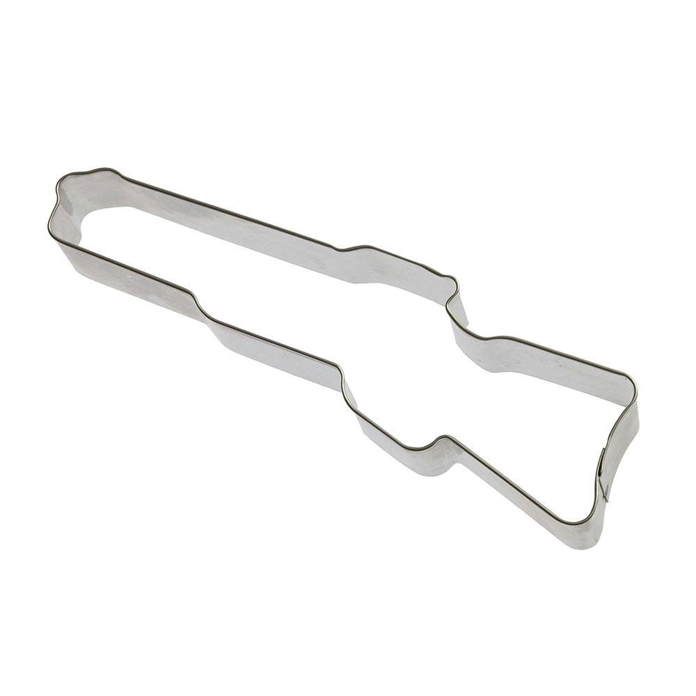 Rifle Cookie Cutter 6 Inch - Made in the USA – Foose Cookie Cutters Tin Plated Steel Rifle Cookie Mold