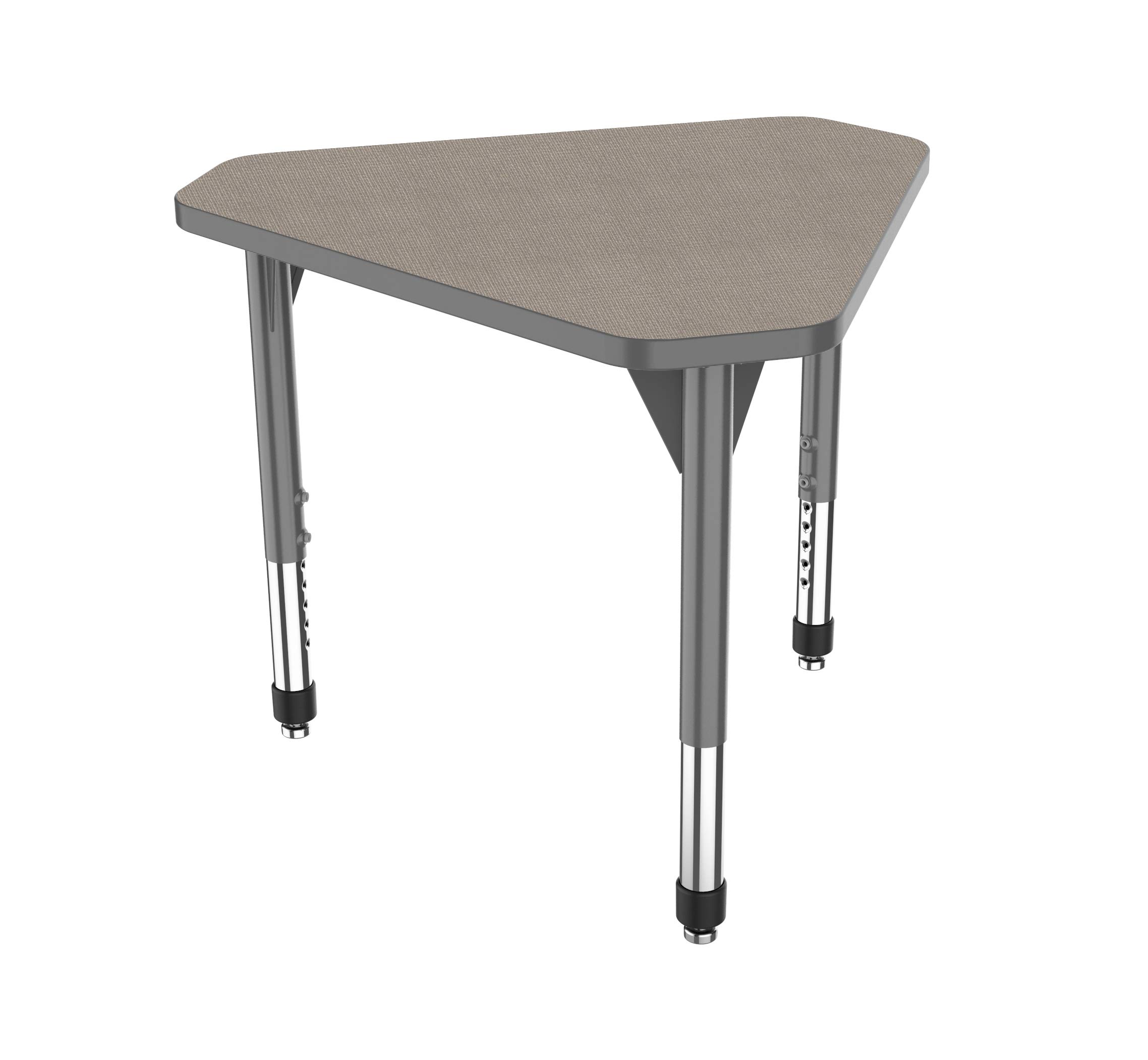 Marco Group Premier Series School Desk, 30" x 34", Pewter Mesh/Gray