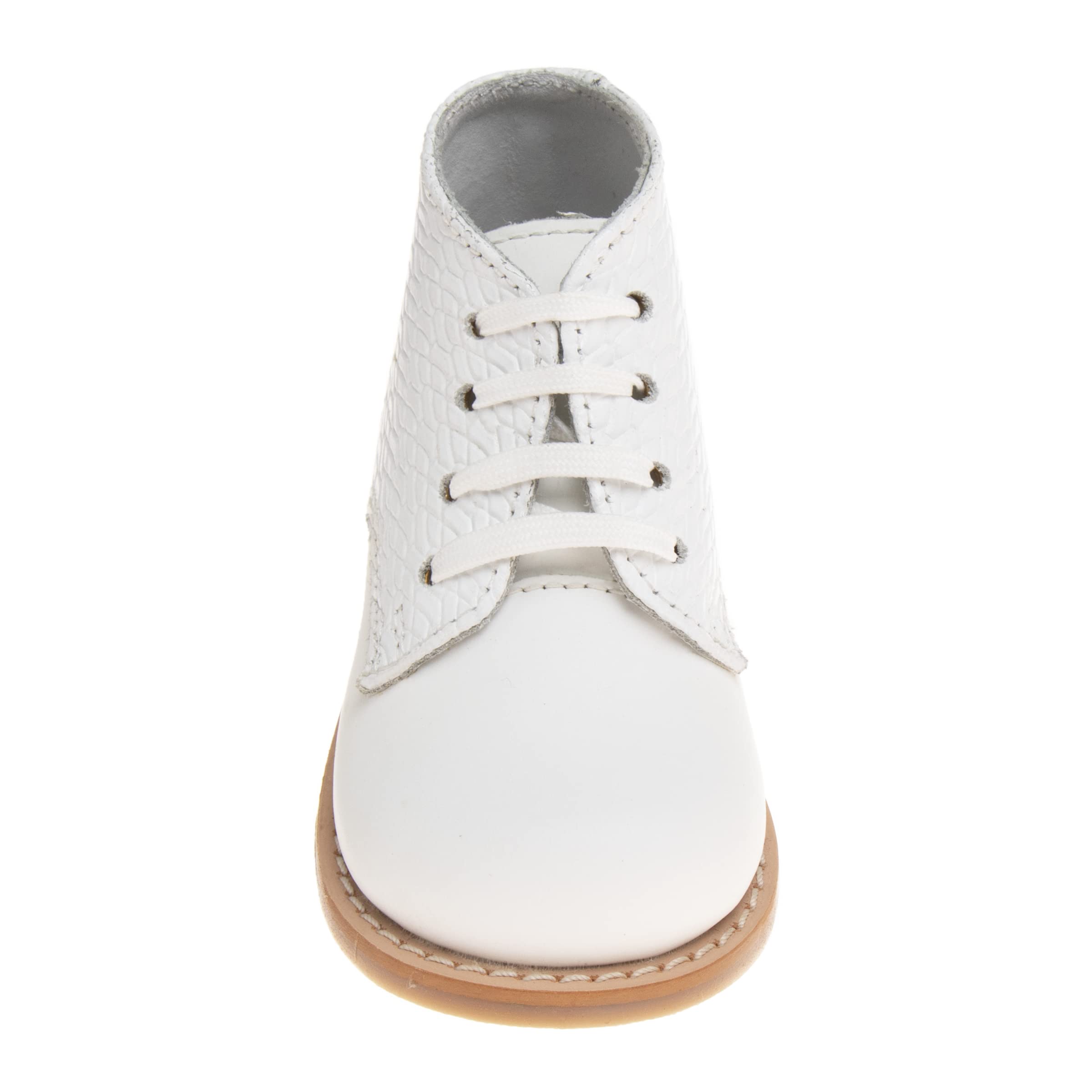 Josmo Logan Baby Walking Shoes β Comfortable, Non-Slippery Baby Shoes - First Walker Boots, White Woven (2 Medium, Infant)