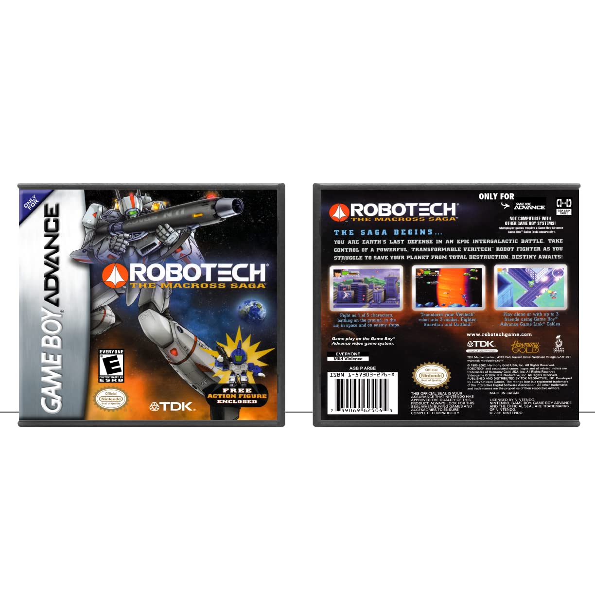 Robotech: The Macross Saga | (GBA) Game Boy Advance - Game Case Only - No Game