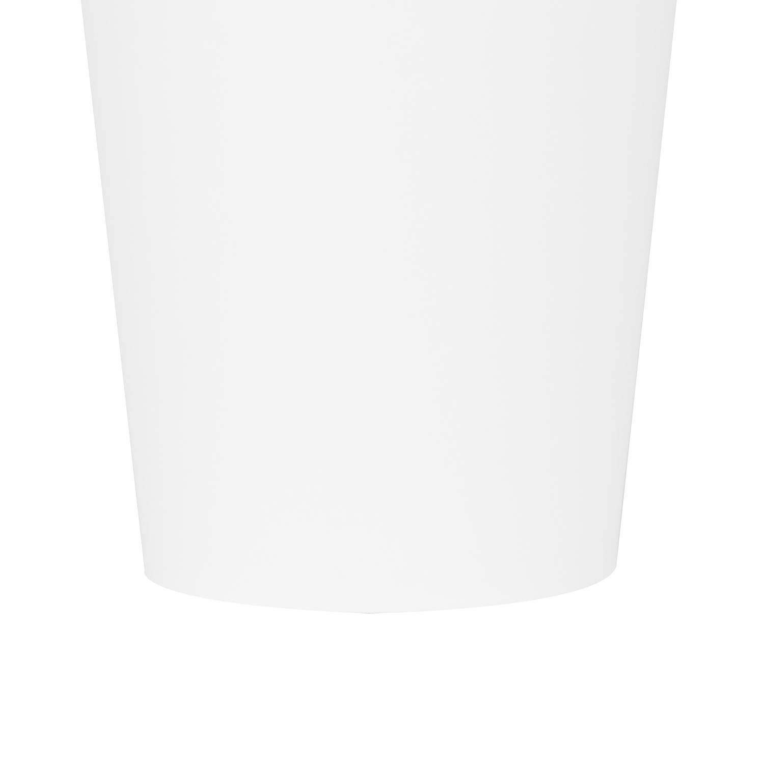Karat 12oz Premium White Paper Hot Coffee Cups Diameter 3.54", Disposable, Leak-Resistant Double Poly-Lined, Ideal for Restaurants - Pack of 1000