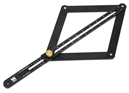 WEN ME360P Aluminum Miter Saw Bevel Gauge and Corner Angle Finder for Woodworking