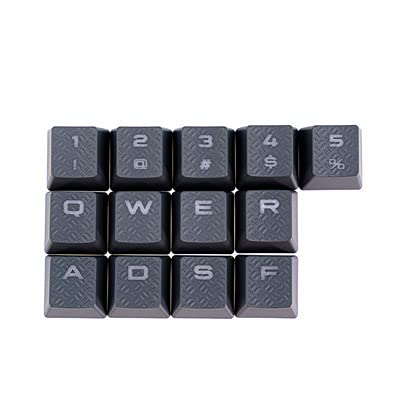 Mechanical Keyboard keycaps Non-Slip Design Backlit OEM Cherry MX keycaps FPS keycaps Professional Gaming keycaps(Black)