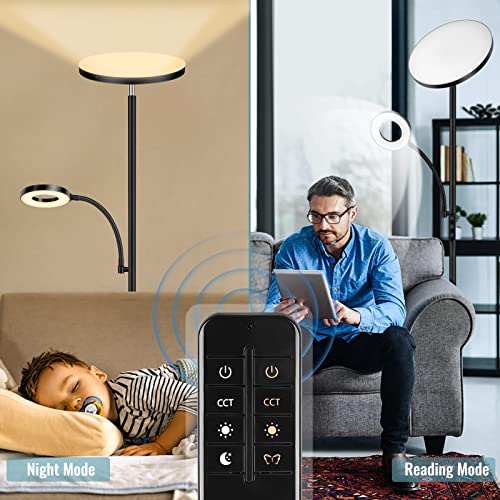 marctronic Remote Controller for Mother Floor Lamp with Reading Light-Black