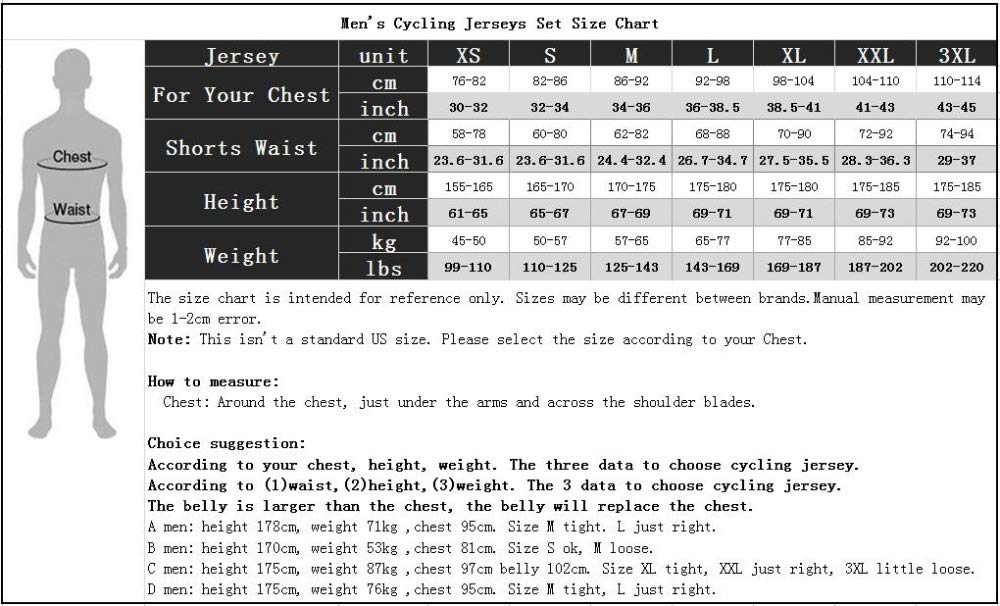 JPOJPO Men's Cycling Jersey,Bike Short Sleeve,Racing Cycling Clothing,3D Print Pattern ,Comfortable Quick Dry