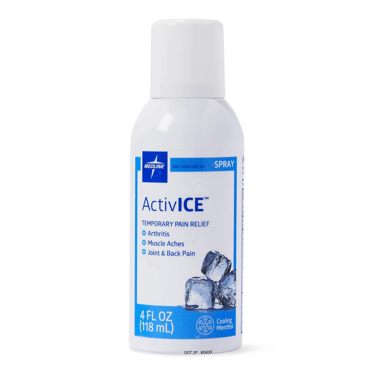 Medline ActivICE Spray Cooling Gel, Topical Pain Relief for Joint, Muscle, Back & Body Aches & Pain, 4 oz (3 Count)