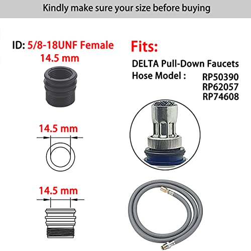 UMIRIO Kitchen Faucet Head Replacement Part Pull Down Universal Kitchen Nozzle Sink Faucet Hose Sprayer Replacement Water Faucet Kitchen Tap Spout Female Male,Chrome,2 Function