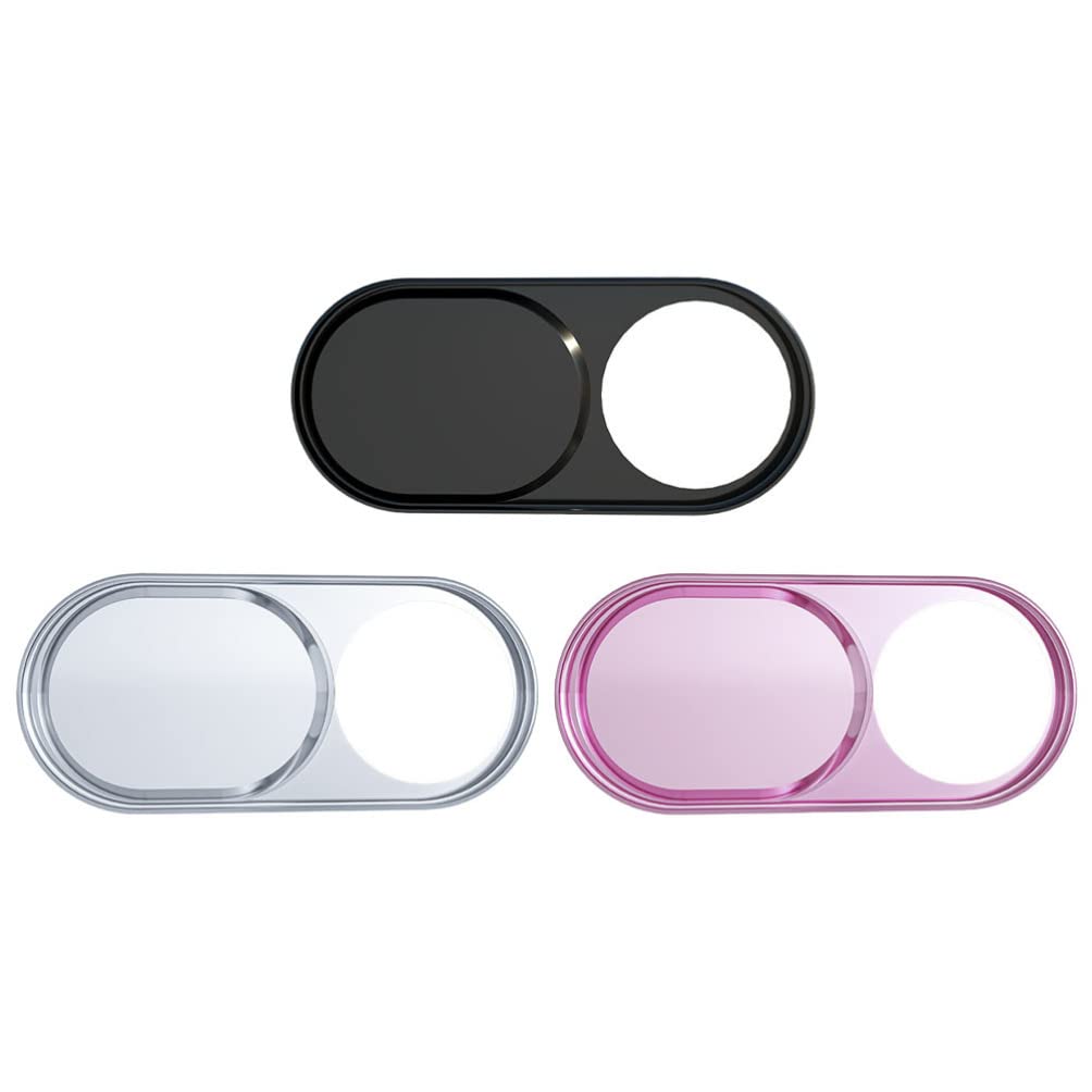 UKCOCO Webcam Slider 3pcs Camera Cover Accessories Office Multifunction Aluminum Alloy Laptop Camera Slider