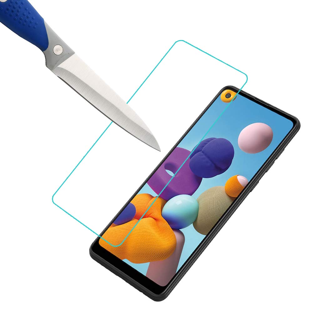 Mr.Shield [3-Pack] Designed For Samsung Galaxy A21 [Tempered Glass] [Japan Glass with 9H Hardness] Screen Protector with Lifetime Replacement