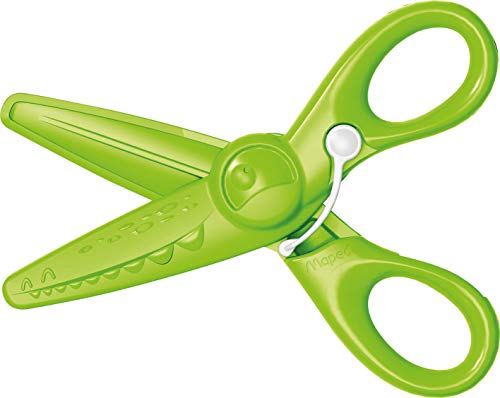 Maped KidiCut Spring-Assisted & Craft Plastic Safety Scissors, Kids, 4.75 Inch, Set of 3 (981727)