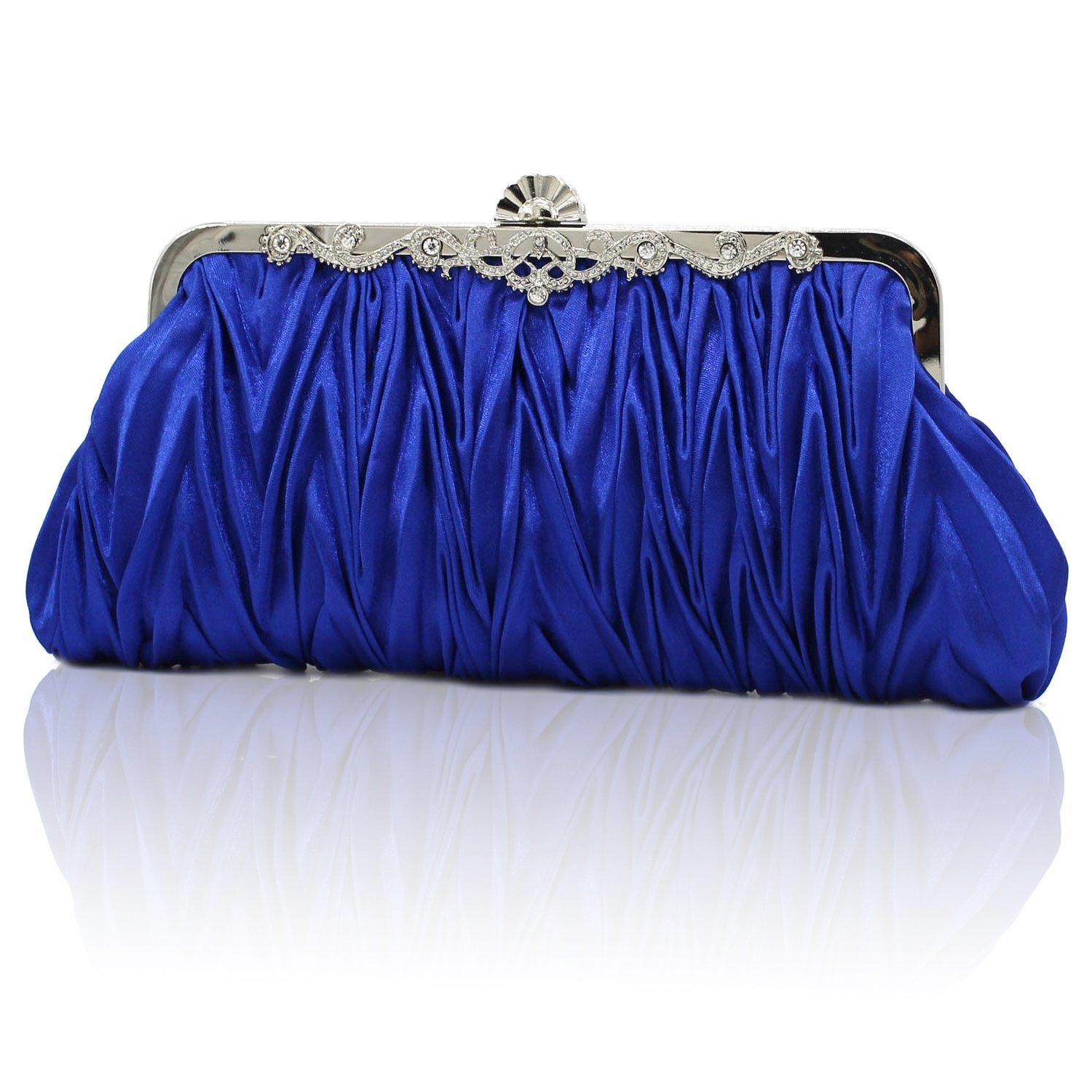 kingluck Silk Cocktail Evening Handbags/Clutches in Gorgeous Silk More Colors Availabl (purple)