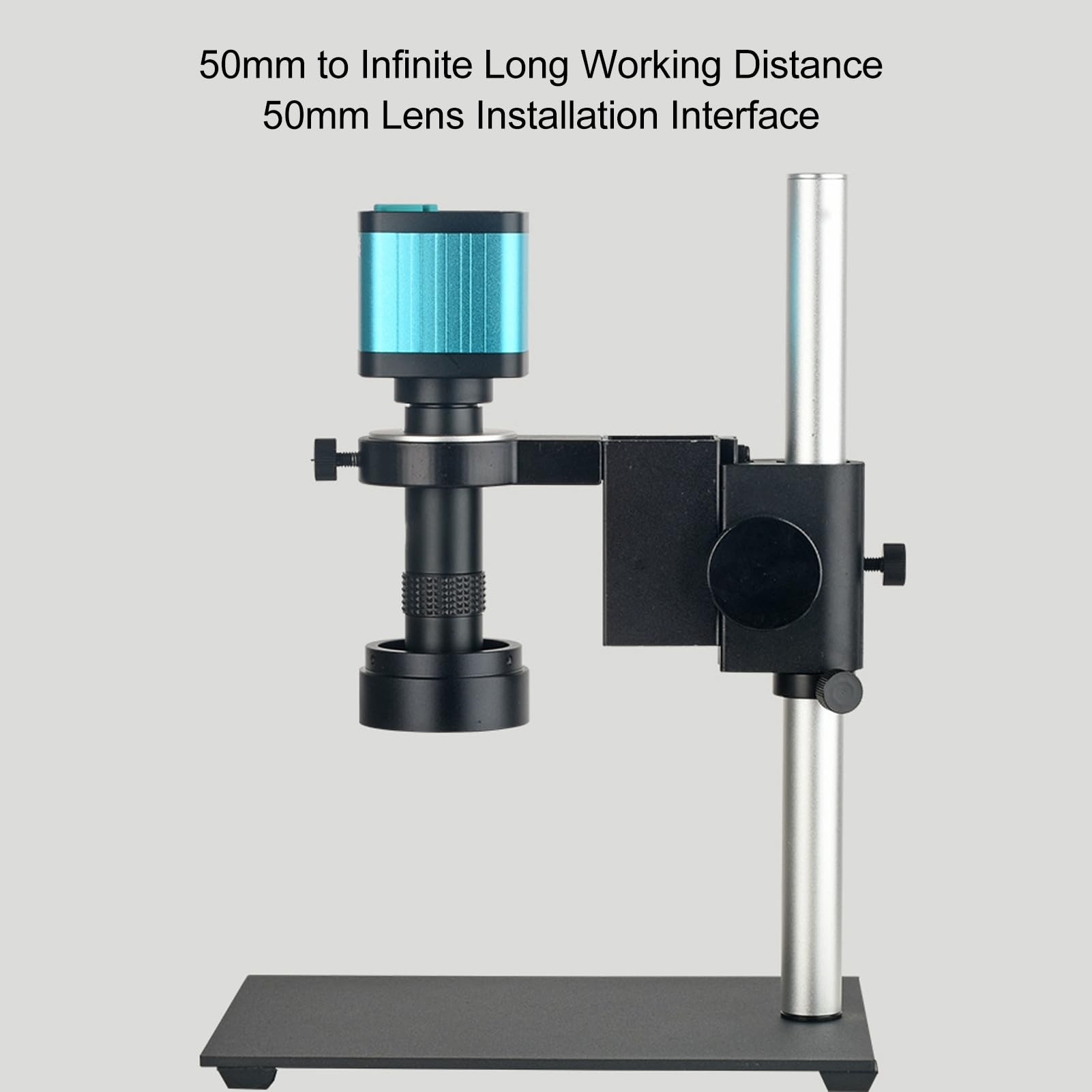 Microscope Camera, USB 2.0 100‑240VAC 400-700nm 2MP Easy Operation Industry Camera for Photo (US Plug)