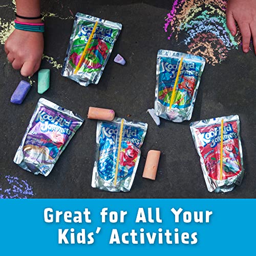 Kool-Aid Jammers Tropical Punch Flavored Kids 0% Juice Drink (10 ct Box, 6 fl oz Pouches)