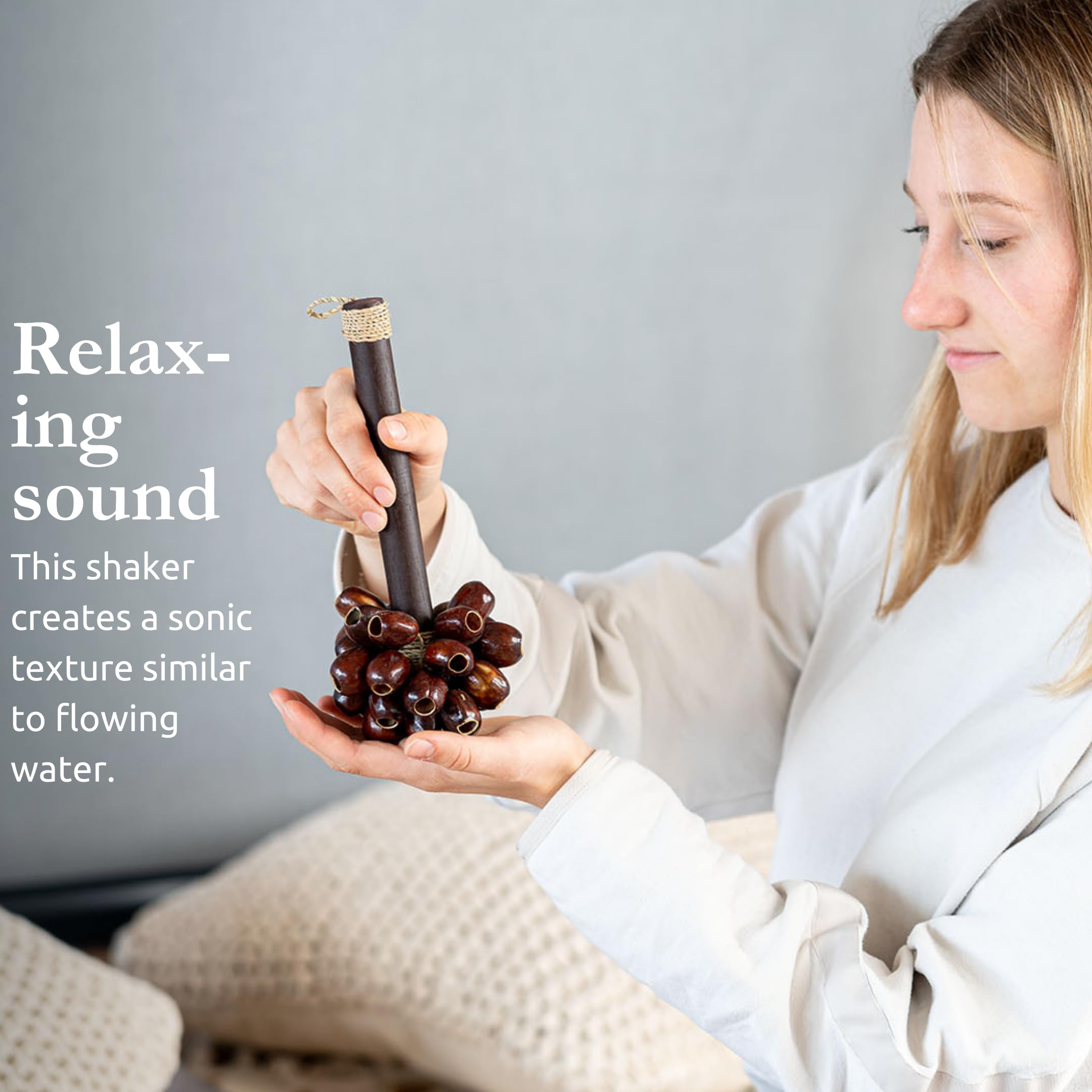 Meinl Sonic Energy Seed Shell Shaker Percussion Instrument — Nature Sounds for Meditation, ASMR, Sound Therapy, Yoga
