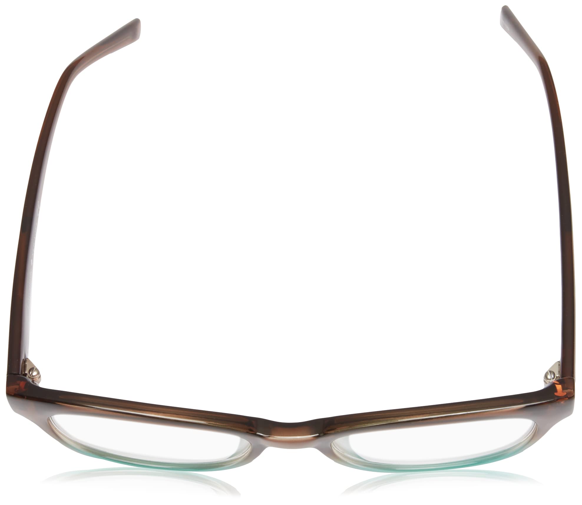 Kate Spade New York Women's Amilia Rectangular Reading Glasses, Brown & Blue Fade, 50 mm + 2