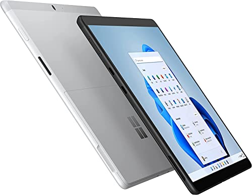 Microsoft 13" Multi-Touch Surface Pro X, SQ1, 8GB RAM, 128GB SSD, PixelSense Display, Adreno 685 GPU, Bluetooth 5.0, Windows 11 Pro (Wi-Fi Only, Platinum) (Renewed)