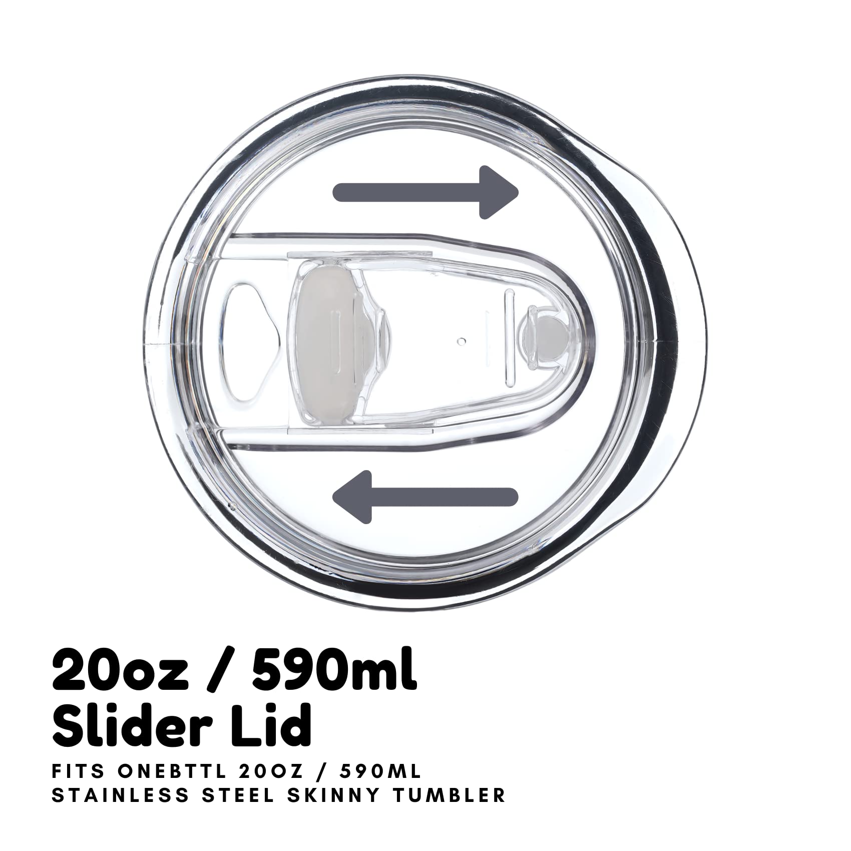 Onebttl Replacement Lid, Leak Proof Tumbler Cap, Replace Lost or Damaged Lids, BPA Free