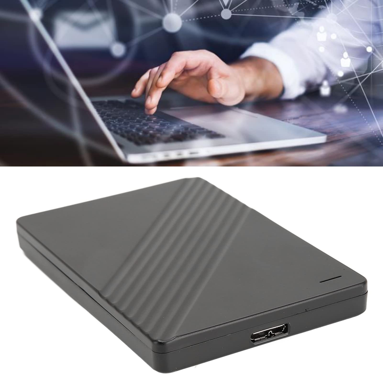 Ultra Slim Portable External Hard Drive, 2.5 Inch 5Gbps USB3.0 HDD Storage, Hard Drive External Storage for PC, Laptop, for Win7 Win8 Win10 Vista XP