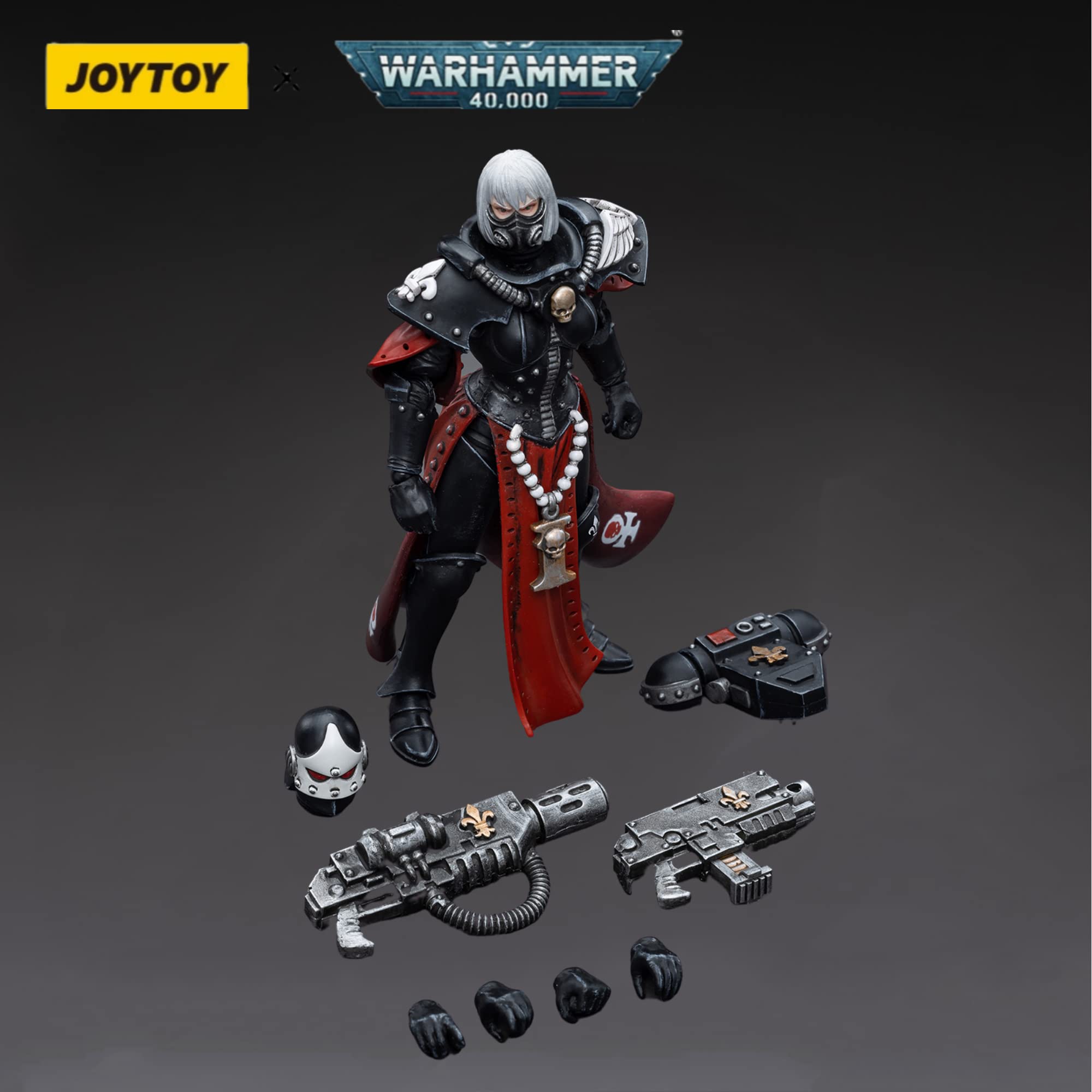 JOYTOY Warhammer 40K 1/18 Action Figure Adepta Sororitas Battle Sister Kassia Model Figure (4.1Inch)