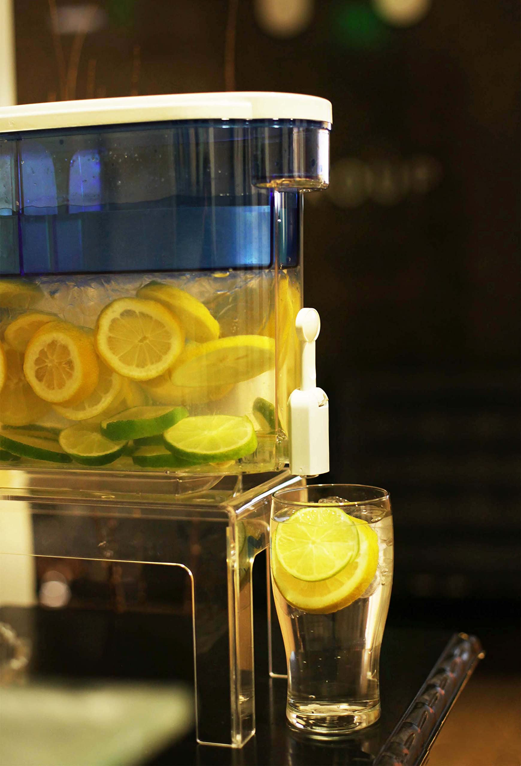 The Beverage Butler Countertop Water Filter Pitcher Stand - Clear Heavy Duty Acrylic Frame - 12" x 6" x 6" - Compatible with Brita UltraMax, PUR Ultimate and, ZeroWater ZD018