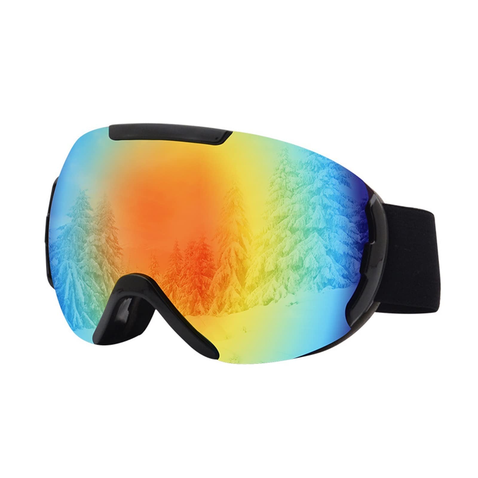 Quality Durable High Clear PC Electroplated Lenses Anti Fog Windproof Unisex Designer Ski Goggle For Climbing Skiing
