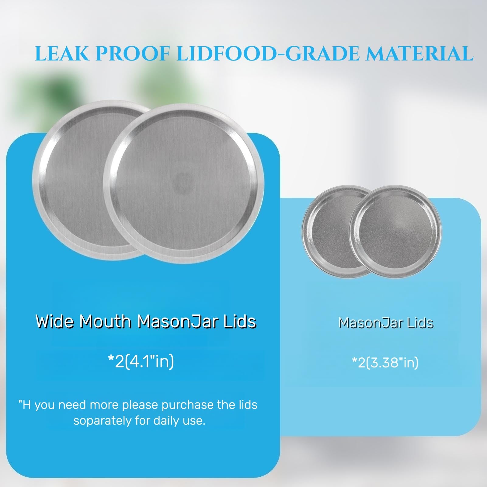 Mason Jar Vacuum Sealer Kit for Food Saver Jar Sealer Attachment,Food Storage with Accessory Hose for Regular and Wide Mouth Mason Jars