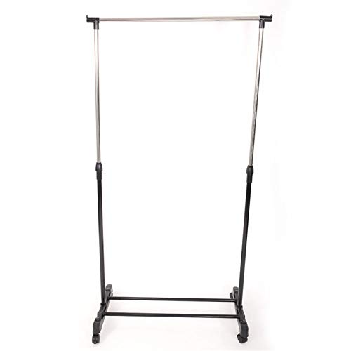 Vasitelan Rolling Clothes Rack on Wheels, Stainless Steel Clothing Rack for Hanging Clothes, Garment Rack (Style 5)