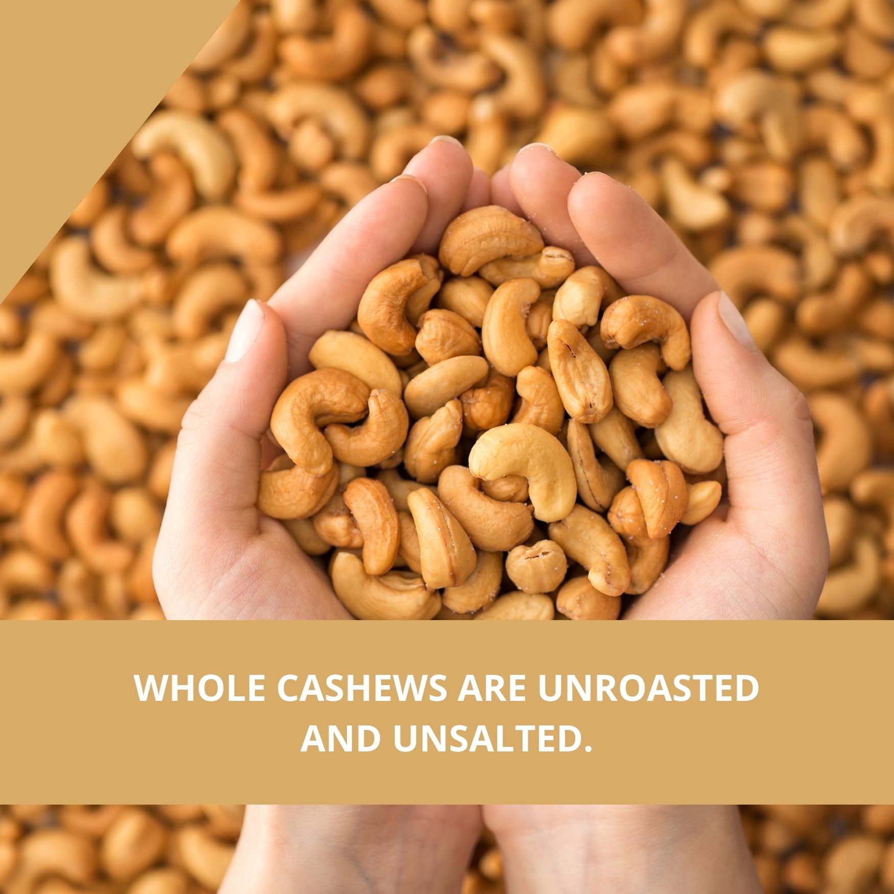 Kirkland Signatureâ„¢ Whole Cashews 2.5 lb. Jars, Fancy Grade Mother's Day Gift, 2.5 Pound (Pack of 2)