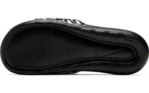 Nike Men's Victori One Slides, Black/White-black, 9