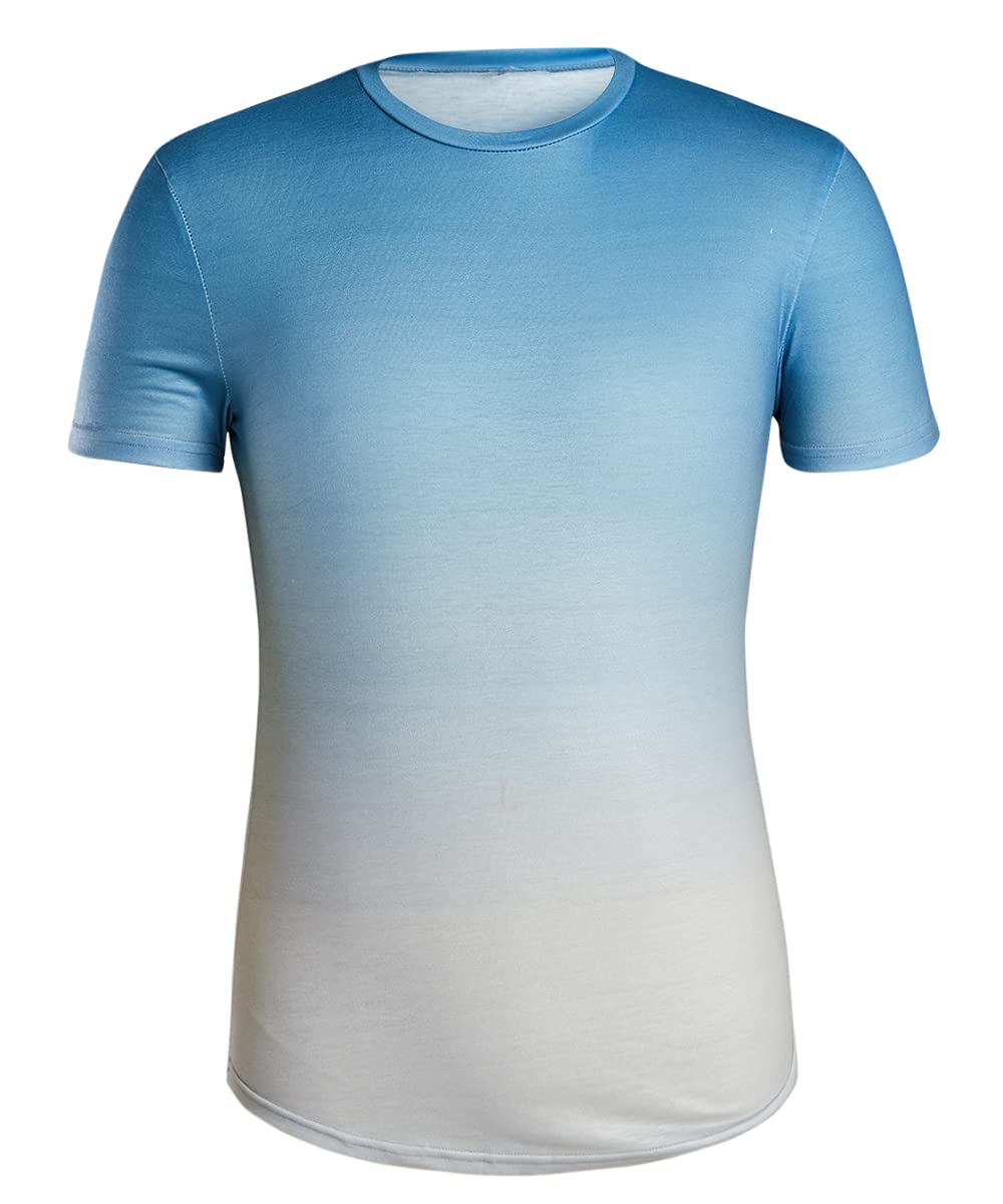 rrhss Mens Muscle Gym T-Shirts Short Sleeve Workout Athletic Bodybuilding Cotton Tee